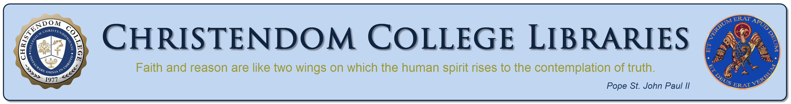 Christendom Library Help Pages - Christendom Answers